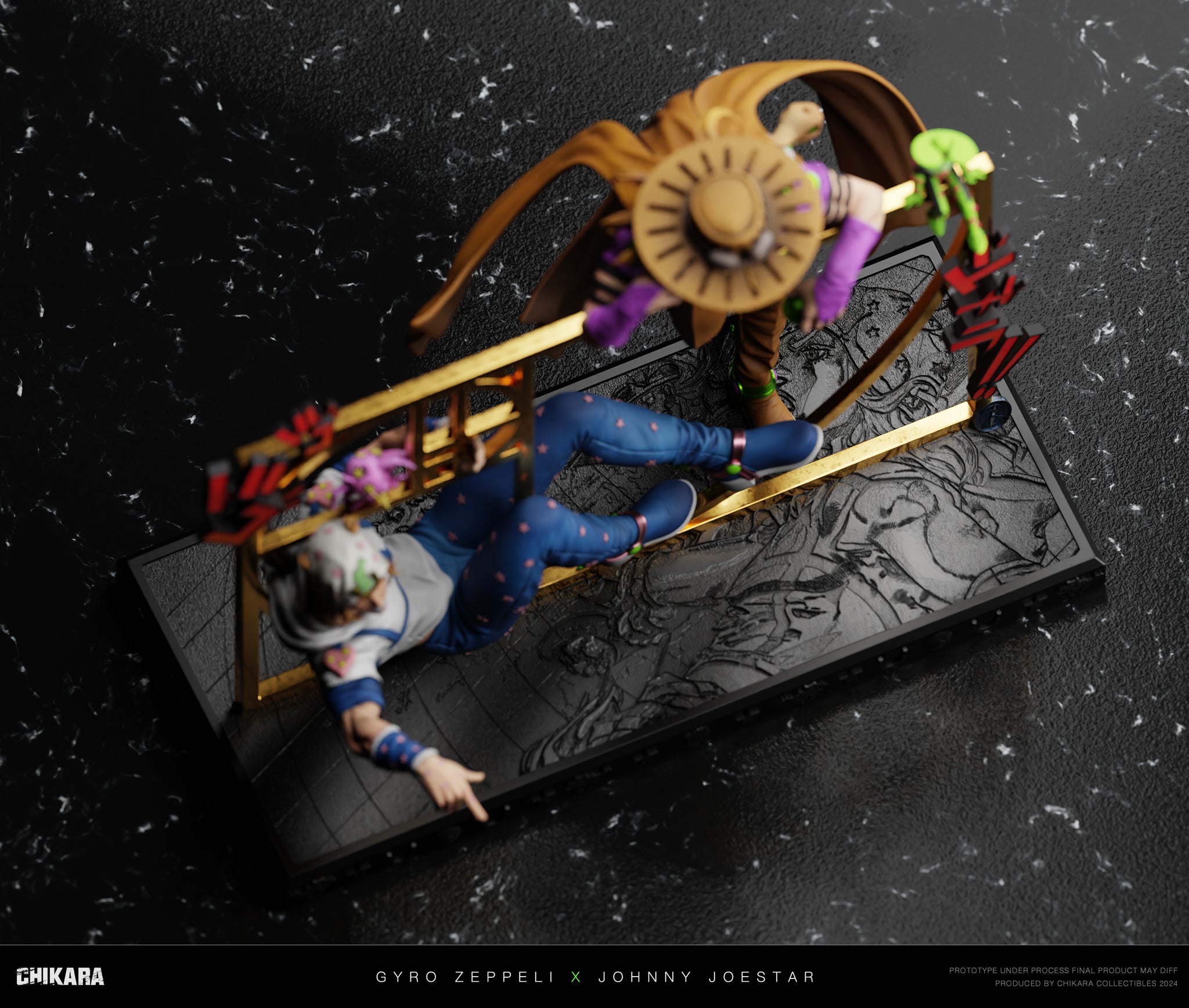 Chikara - Gyro Zeppeli and Johnny Joestar – StatueCorp